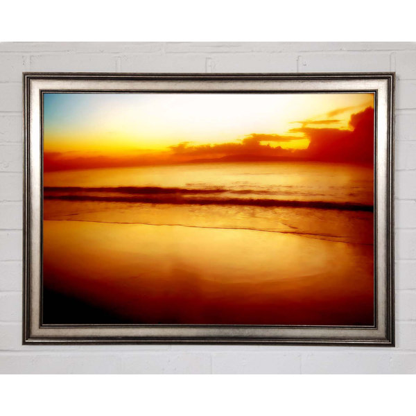 Haus am Meer Die Dünung des Ozeans Gerahmter Druck | Wayfair.de